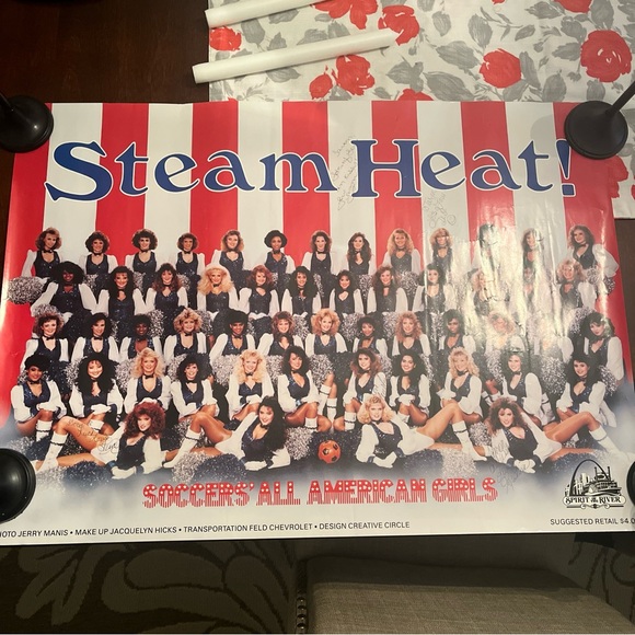 MISL | Art | Vtg St Louis Steamers Soccer Misl Poster Steam Heat Dance ...